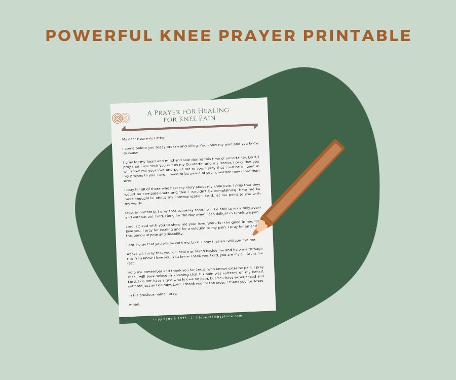 A Prayer for Healing for Knee Pain | Knee Prayer – Life & Faith Collide